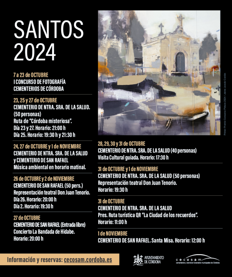 Programación Todos los Santos 2024 CECOSAM - Cementerios Vivos